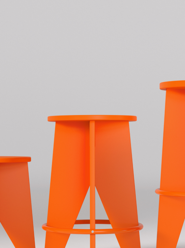 POINT SEMI BAR STOOL - Aesthetic Objects