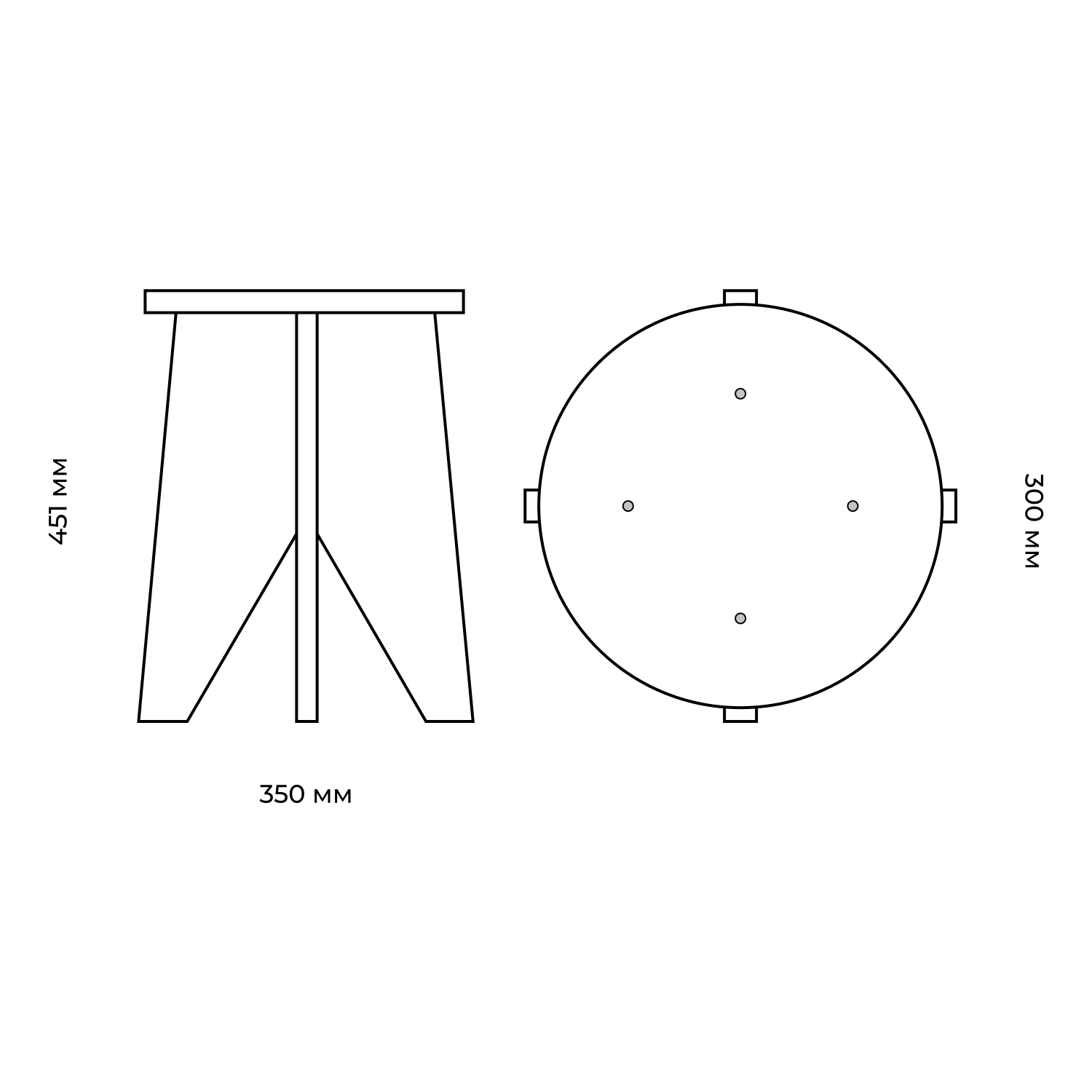 POINT STOOL - Aesthetic Objects